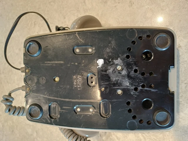 VINTAGE BT ROTARY Dial 2-tone Collectable Grey Telephone 8746G FWG 86/1 ...