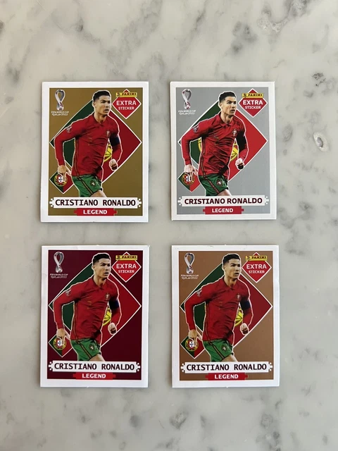 PANINI QATAR 2022 World Cup Extra Sticker Legend Cristiano Ronaldo Lot ...