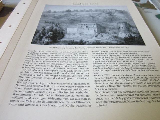 BAYERN ARCHIV 4178 Höhlenburg Stein an der Traun 1850 EUR 6,43 ...