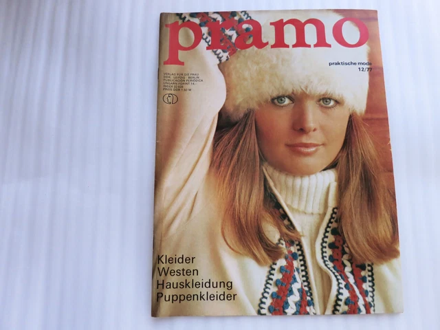 DDR PRAMO PRAKTISCHE Mode + Schnittmuster 12/1977 - Kleider Westen ...