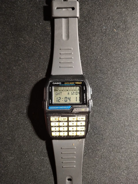OROLOGIO DA UOMO Casio DBC-150 Data Bank Calculator Watch illuminator ...