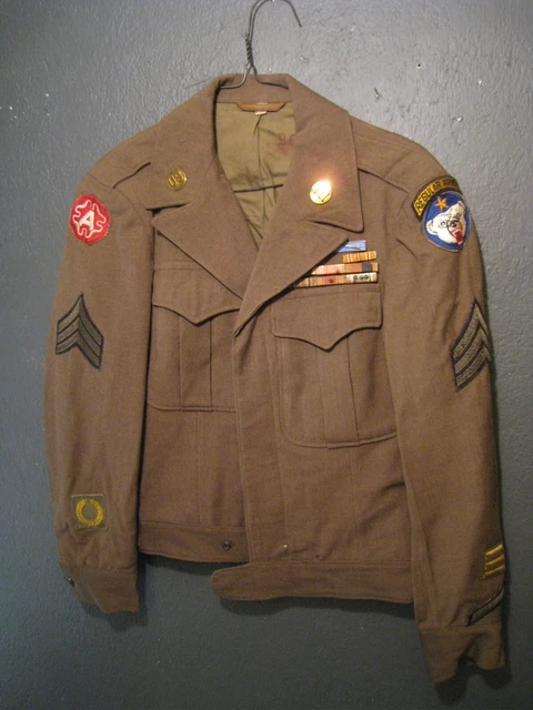 VINTAGE WW2 US. Ike Jacket wool Army Alaska Defense Command £47.39 ...