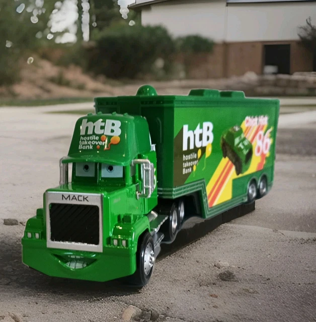 DISNEY PIXAR CARS Chick Hicks Hauler Htb 86 8.5" Mack Loose Unbranded ...