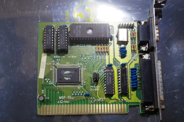 HERCULES/MDA WINBOND W86855AF 8-bit ISA HGA video adapter XT AT 64kb ...