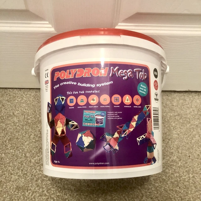 POLYDRON JOBLOT MEGA Tub Pieces Building Toy Learning Children’s ...