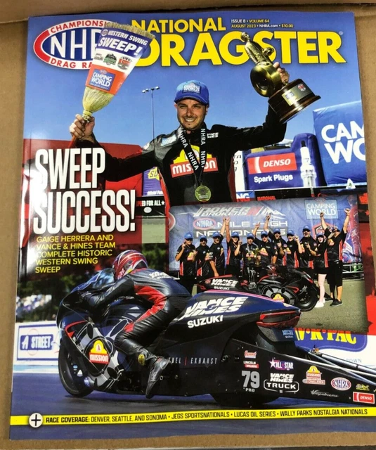 NHRA NATIONAL DRAGSTER Magazine August 2023 Drag Racing Issue 8 Vol 64 ...