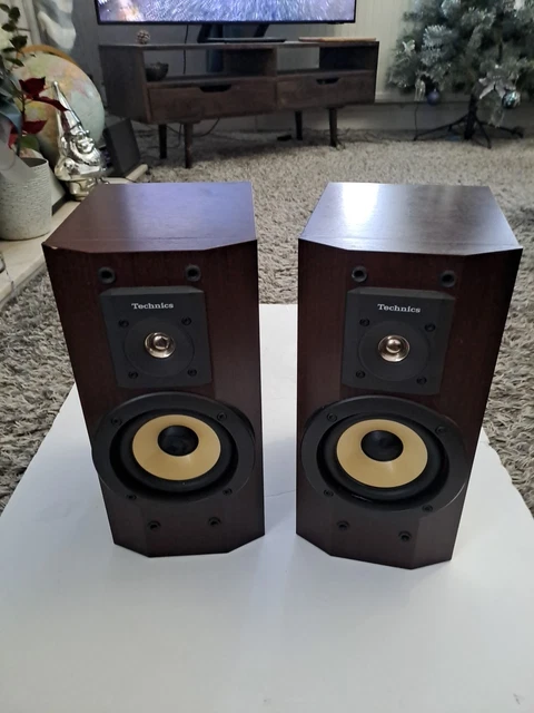TECHNICS SB-HD350 2 Way Bookshelf Speakers 60W, 6ohm - Tested & Working ...
