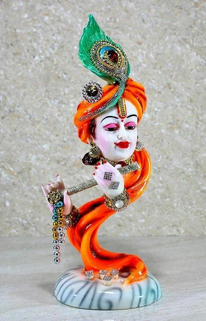 HINDU GOD LORD Krishna Resin Statue Idols Figurine Home Decor EUR 177 ...