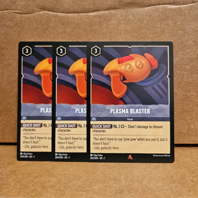 PLASMA BLASTER X3 Rare 204/204 DISNEY LORCANA TCG Non Foil - NEW $7.25 ...