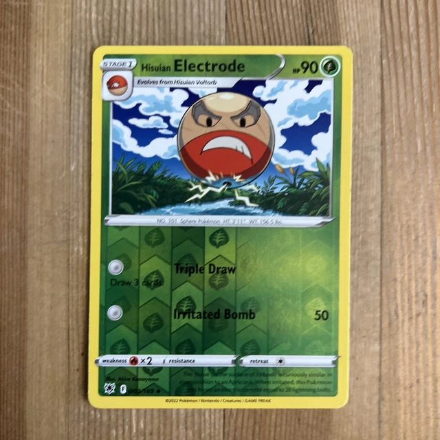 POKÉMON TCG HISUIAN Electrode Sword & Shield - Astral Radiance 003/189 ...