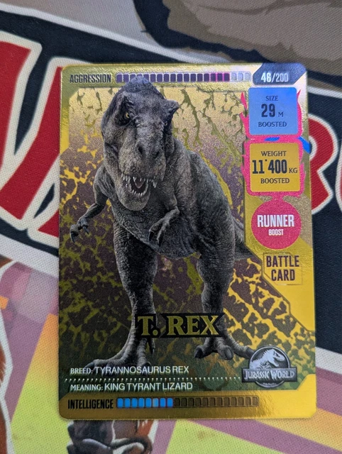 JURASSIC WORLD REBIRTH ROAR! Trading Card Game T.Rex 46/200 £1.13 ...