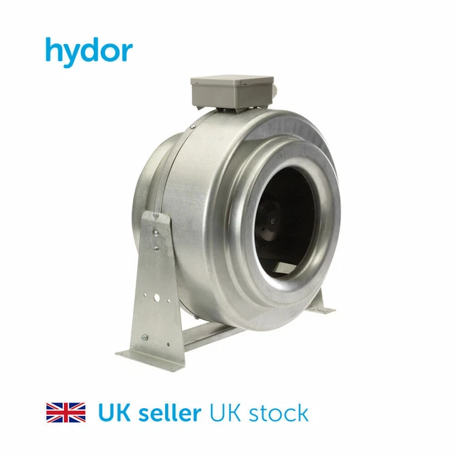 HYDOR 250MM INLINE Extractor Duct Fan Centrifugal Blower with circular ...