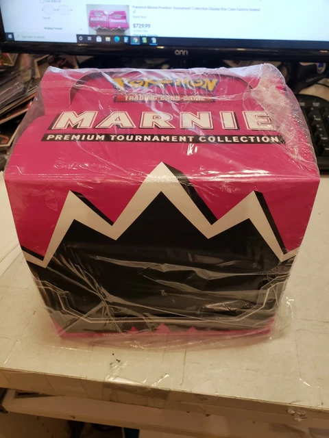 POKEMON TCG MARNIE Premium Tournament Collection Display Case of 4 ...