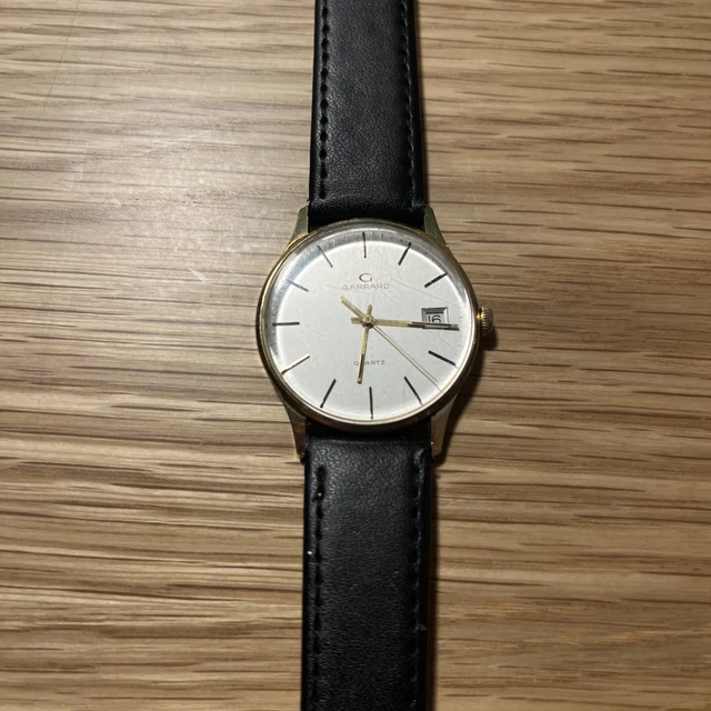 1980S VINTAGE 9CT Gold Garrard Presentation Watch with date £150.00 ...