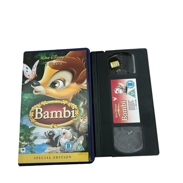 DISNEY BAMBI MOVIE Special Edition PAL Format VHS Video Tape $13.59 ...