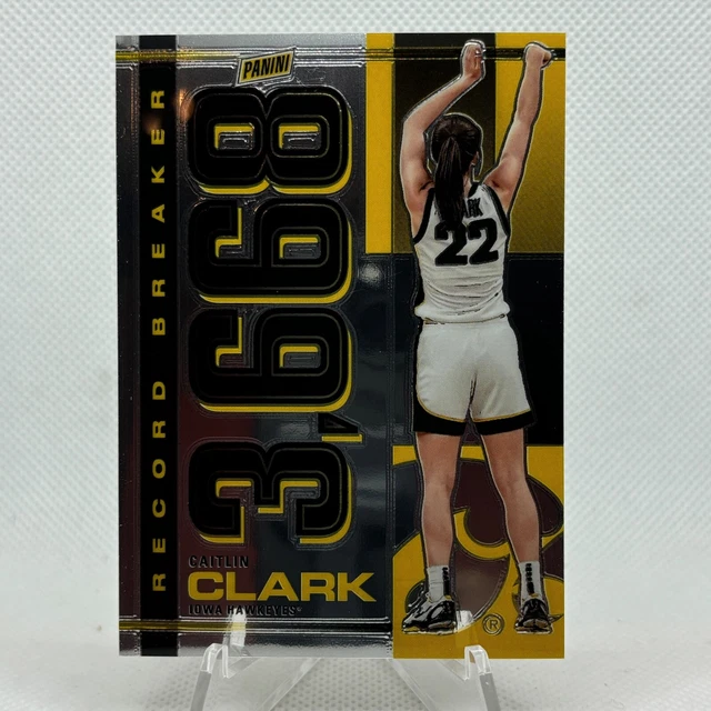 2024 CAITLIN CLARK Collection Panini 3668 Record Breaker Chrome #RB-CC ...