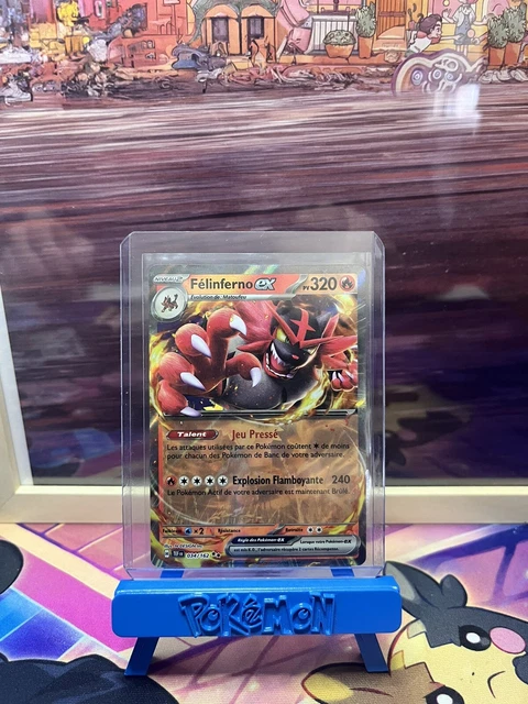 CARTE POKÉMON FÉLINFERNO EX 034/162 Force temporelle Neuve FR EV5 EUR 4 ...