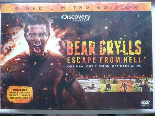 BEAR GRYLLS ESCAPE From Hell (DVD, 2014, 5-Disc Limited Box Set) New ...