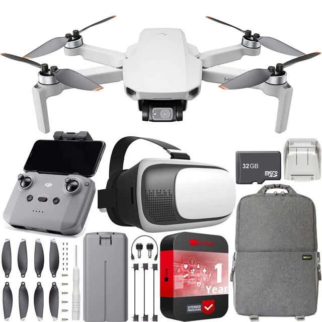 DJI MINI 2 droni quadricottero pronto al volo pacchetto deluxe con zaino occhiali FPV EUR 489,74 ...