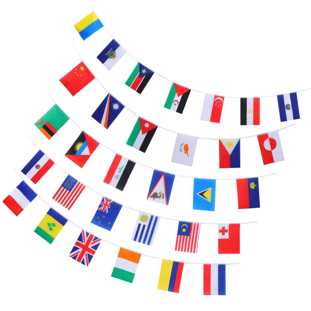 PETIT DRAPEAU ENFANT Bannière De Drapeaux Internationaux Du Monde EUR ...