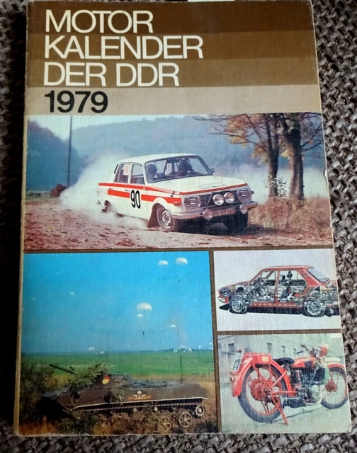 MOTOR KALENDER DER DDR 1979 wartburg NVA Panzer MZ Simson ...