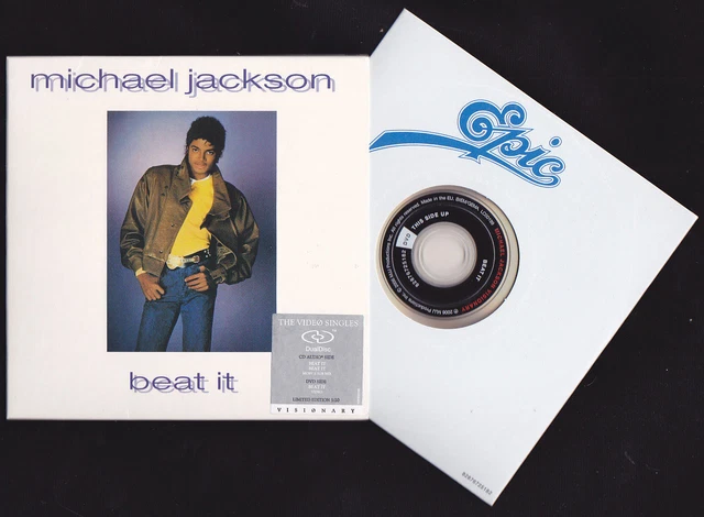 MICHAEL JACKSON BEAT IT VISIONARY CD + DVD Single Dual Disc DualDisc ...