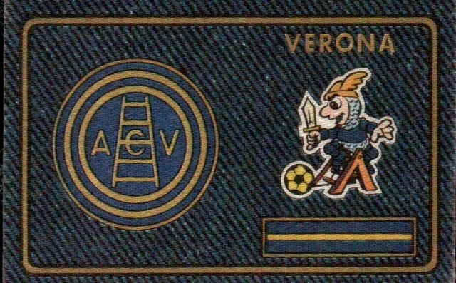 FIGURINA STICKER SCUDETTO Badge Verona N° 295 Calciatori Panini 1978-79 ...