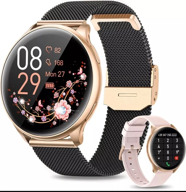 SMARTWATCH DAMEN XIAOMI Android Bluetooth Anruf Blutdruck Herzfrequenz ...