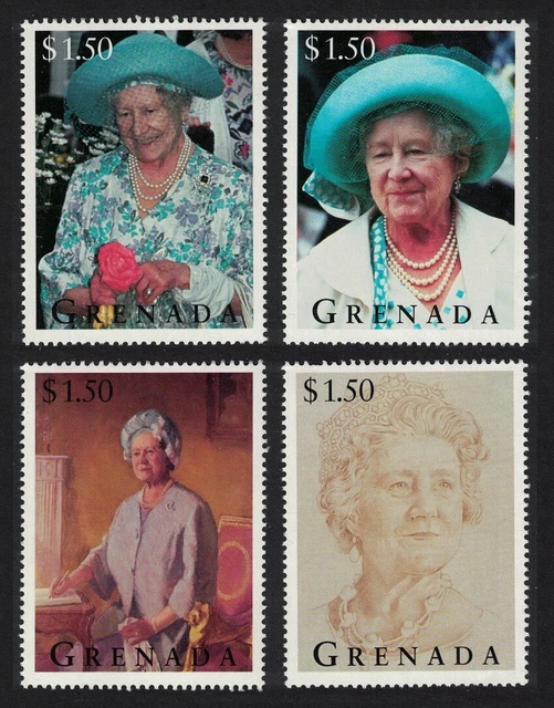 GRENADA QUEEN ELIZABETH the Queen Mother 4v 1995 MNH SG#2902-2905 CV£7 ...