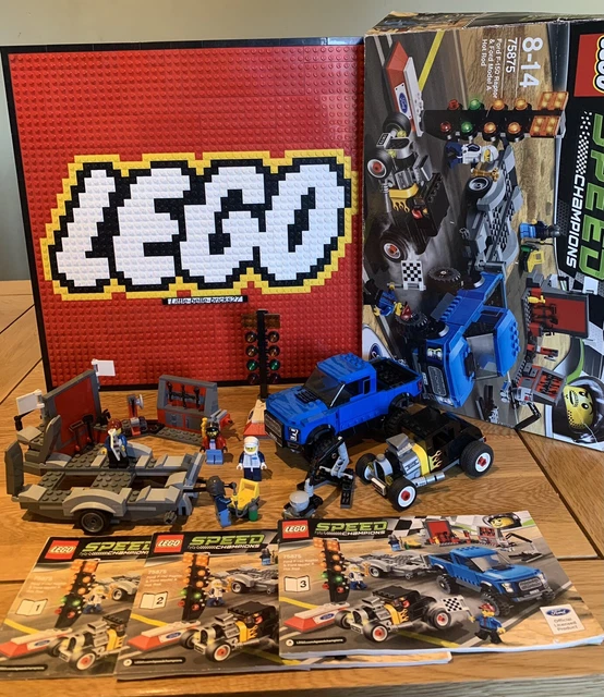 LEGO SPEED CHAMPIONS Ford F-150 Raptor & Ford Model A Hotrod 75875 100% ...
