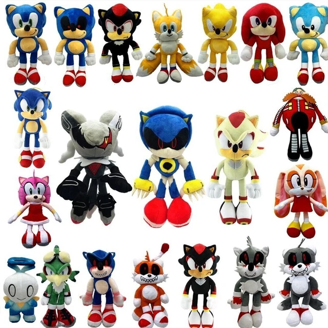 SONIC THE HEDGEHOG Plush Knuckles Tails Stuffed Teddy Bear Soft Toy ...