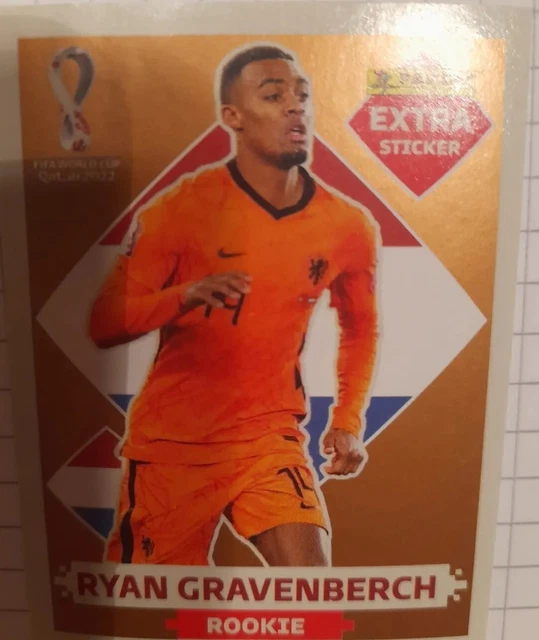 PANINI 2022 WORLD Cup Qatar Extra Sticker Ryan Gravenberch Bronze Rookie £23.60 - PicClick UK