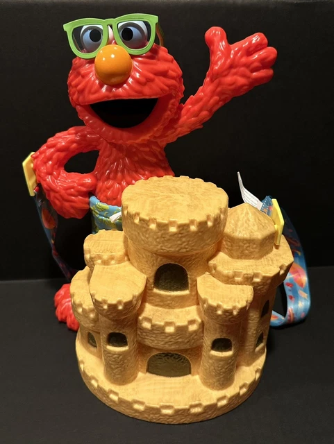 NEUF SEAWORLD SESAME Street Elmo Sandcastle seau pop-corn 2023 Busch ...