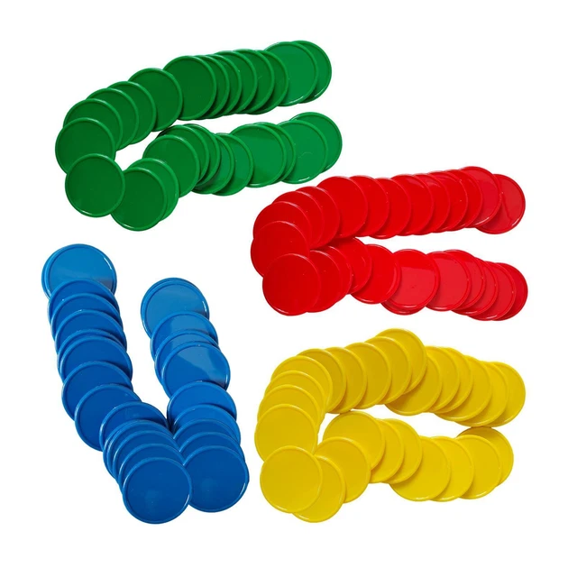 100X ASSORTED COLOR Math Manipulatives Math Education Math Counters for ...