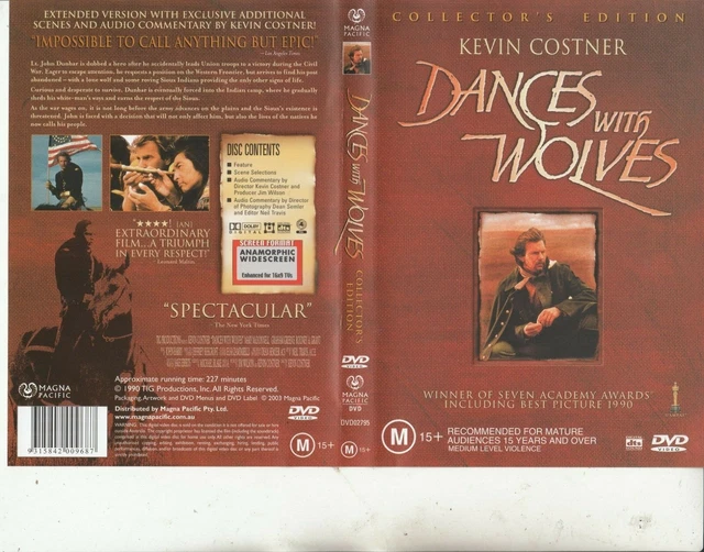 DANCES WITH WOLVES-1990-KEVIN Costner-[Collector's Edition 2 DVD]-Movie ...