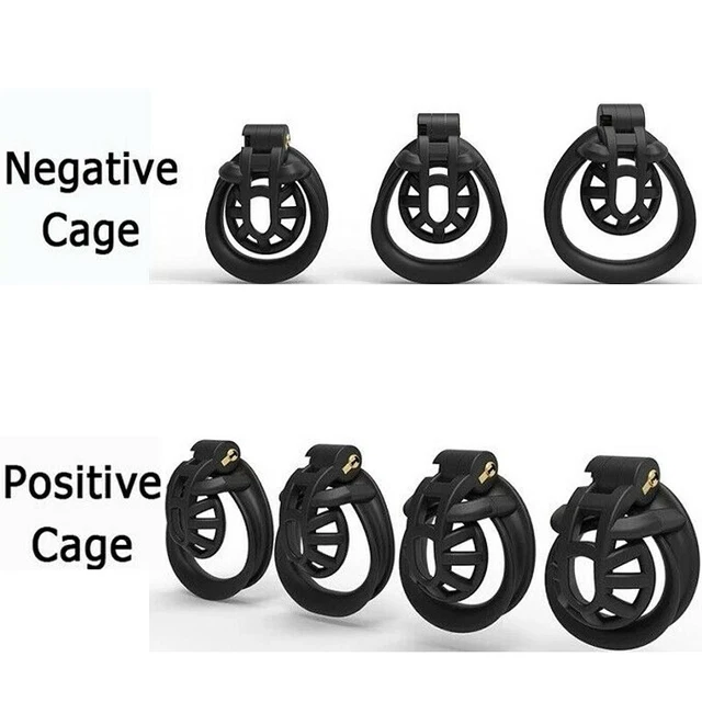 NEW MALE CHASTITY Mamba Cage Mamba Double Arc Cuff Positive/Negative ...