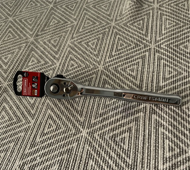 NEW-CRAFTSMAN RATCHET WRENCH, 1/2-Inch Drive, 72-Tooth, Pear Head ...