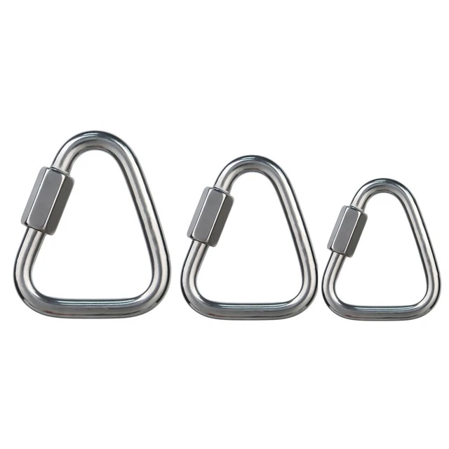 HEAVY DUTY TRIANGLE Carabiner Fast Hook for Safety and Security in ...