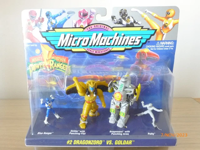 MIGHTY MORPHIN POWER Rangers Micro Machines #2 DRAGONZORD VS GOLDAR £18 ...