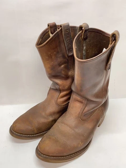 REDWING BOOTS 8159 Pecos Engineer Boots Leather Brown Size 7.5E £173.60 ...