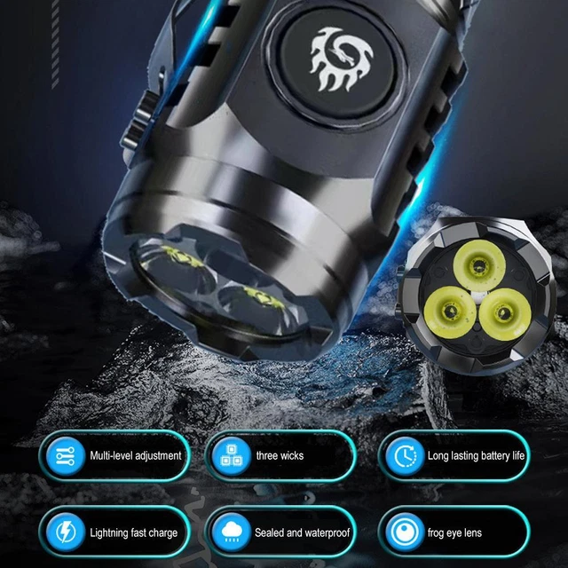 MINI HANDHELD POWERFUL LED Tactical Pocket Flashlight Bright 2024 $18. ...