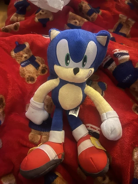 JAZWARES SONIC THE Hedgehog 12 Inch Sonic Plush Soft Toy Rare 2011 Sega ...