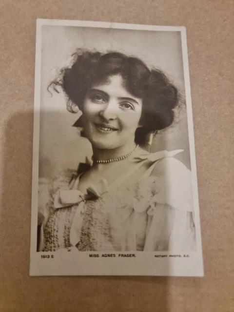 POSTCARD. ACTOR ACTRESS. Agnes Fraser. c1910's. Vintage EUR 5,99 - PicClick FR