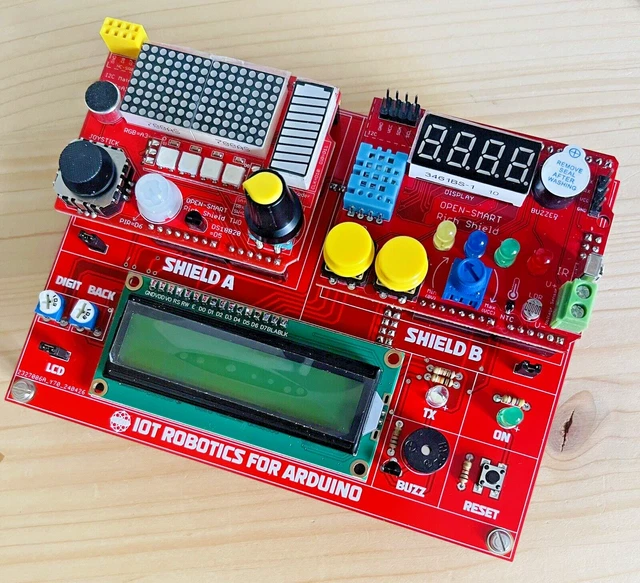 TARJETA DE DESARROLLO compatible con Arduino MEGA. Con manual y 100 ...