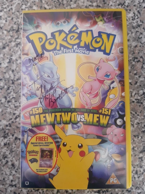 POKÉMON: THE FIRST Movie Mewtwo Vs Mew VHS Signed By Jay Geode Philip ...