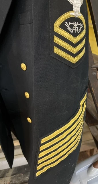 WWI II ERA NAVY Naval Vietnam CHIEF OFFICER UNIFROM GOLD Jackets 3 ...