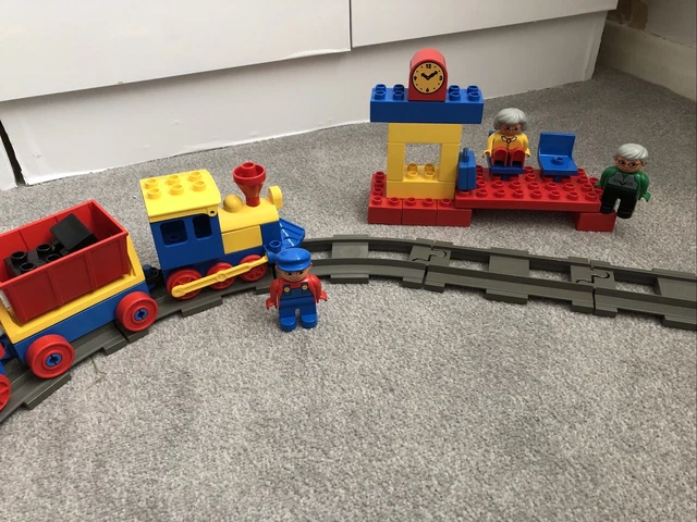 DUPLO SET 2732 Push Along Train - Rare Find, 💯% Complete Grey Tracks ...