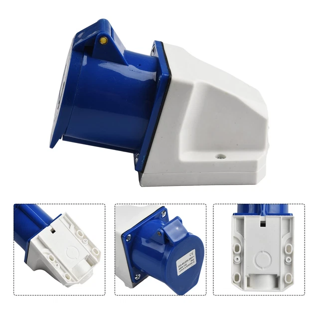 220V 250V INDUSTRIAL Plug and Socket 32A 3core 3P Electrical Connector ...