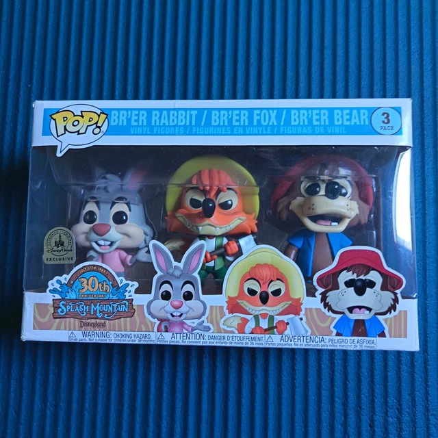 FUNKO POP DISNEY Parks Exclusive Splash Mountain Br'er Rabbit Fox Bear ...