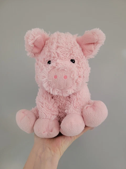 INTELEX PLUSH MICROWAVABLE Heatable Pale Pink Pig Soft Toy 24cm Tall £ ...